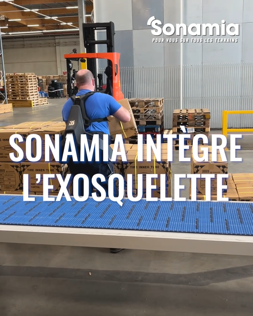 Sonamia innove dans sa logistique avec l’exosquelette - Sonamia